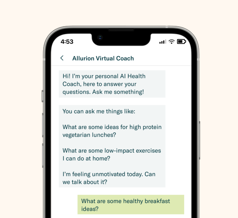 Allurion Virtual Coach | Allurion
